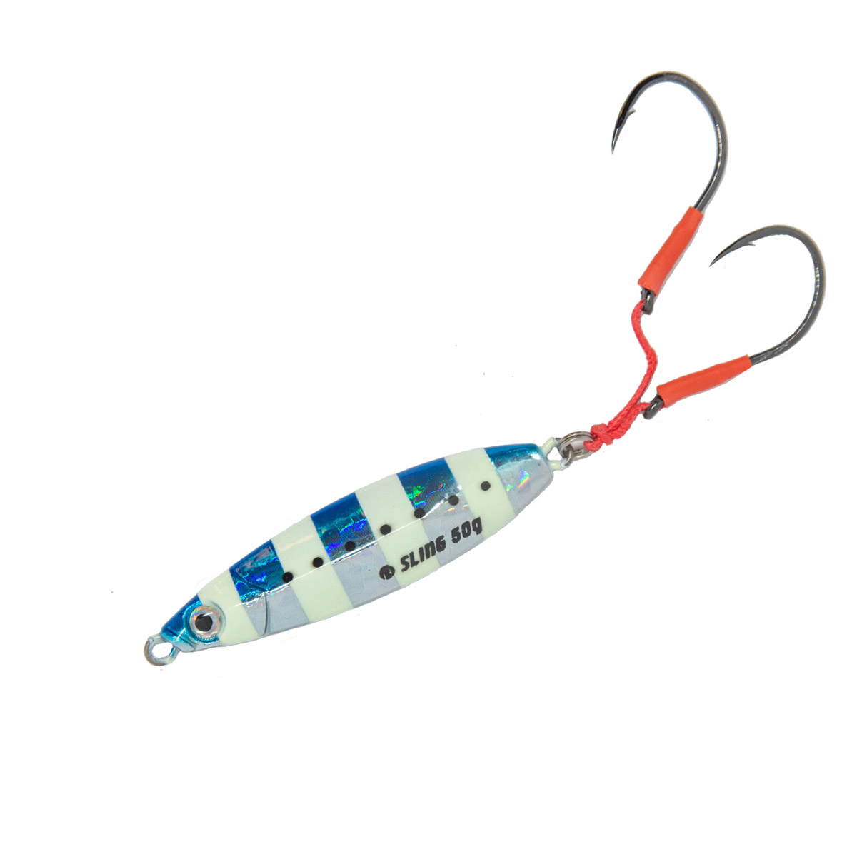 Jig de pesca ANGLER® SLING JIG - 50 G / BLUE ZEBRA GLOW - Tienda de ...
