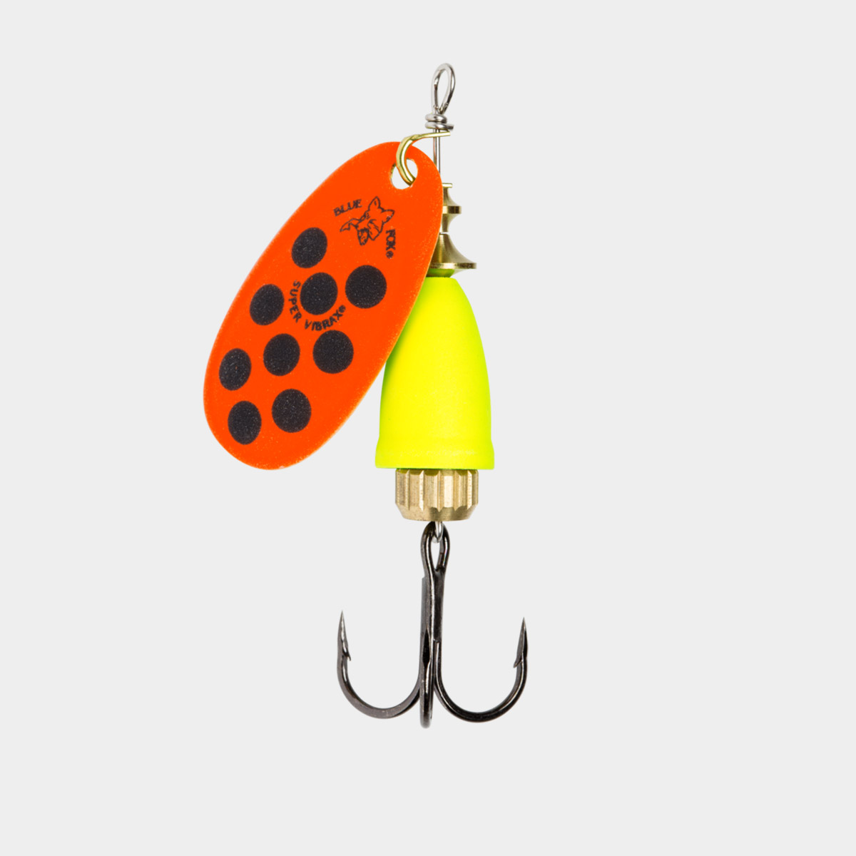 Cucharilla Blue Fox Vibrax Foxtail #2 - 6 g / OBYU Orange Black Yellow ...