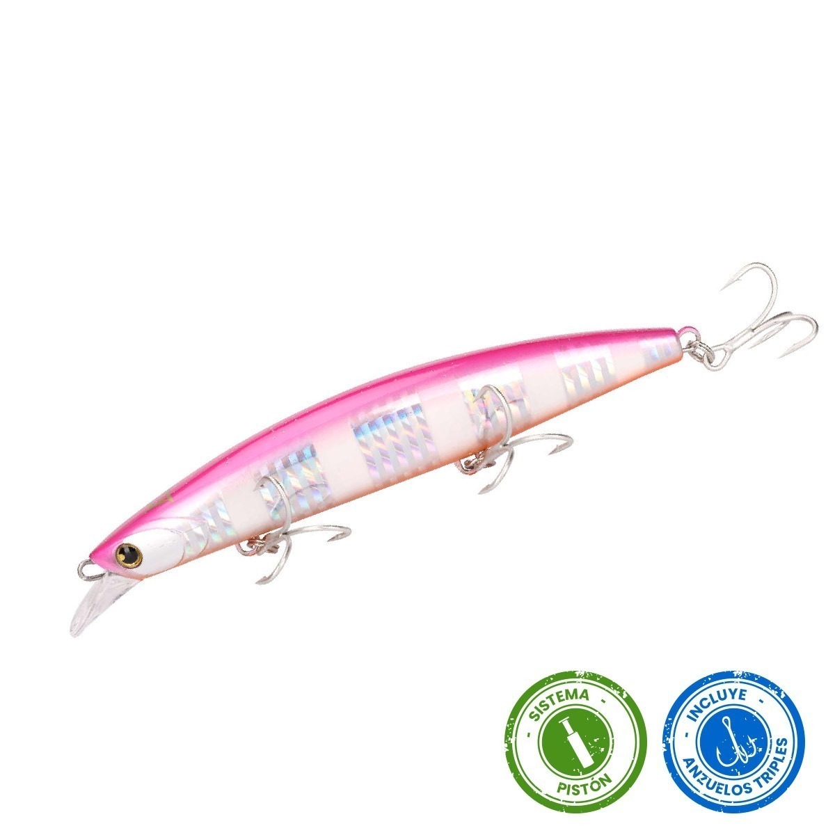 SENUELO SUGOI FLAT MINNOW 125 S - PINK ZEBRA GLOW - Tienda de artículos ...