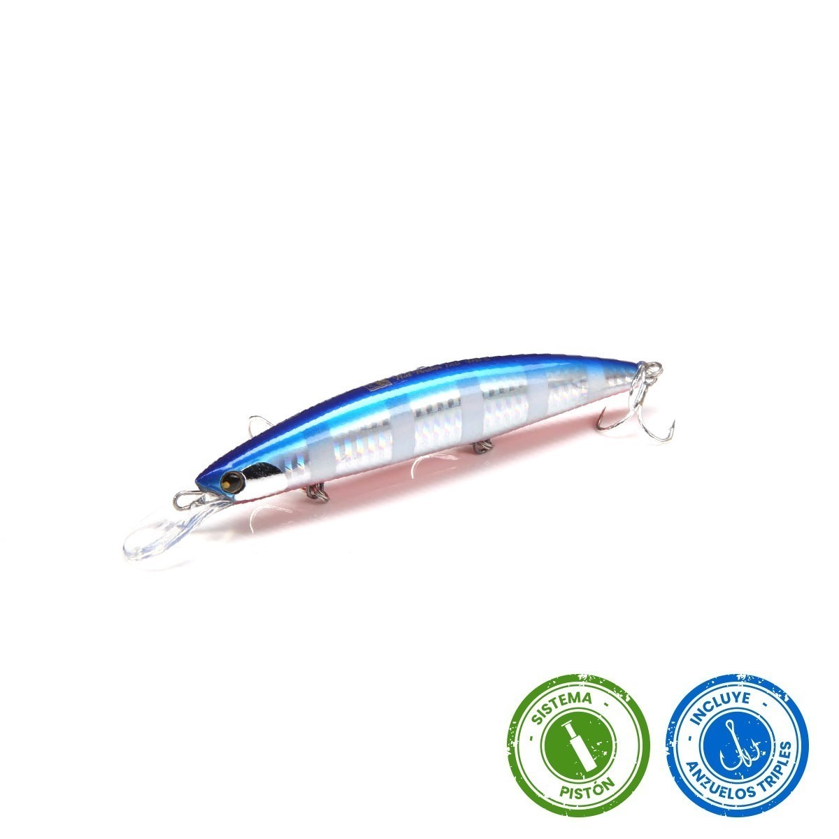 Señuelo Minnow CORVINATOR® FLAT FINDER 125 MD-S / BLUE ZEBRA - Tienda ...