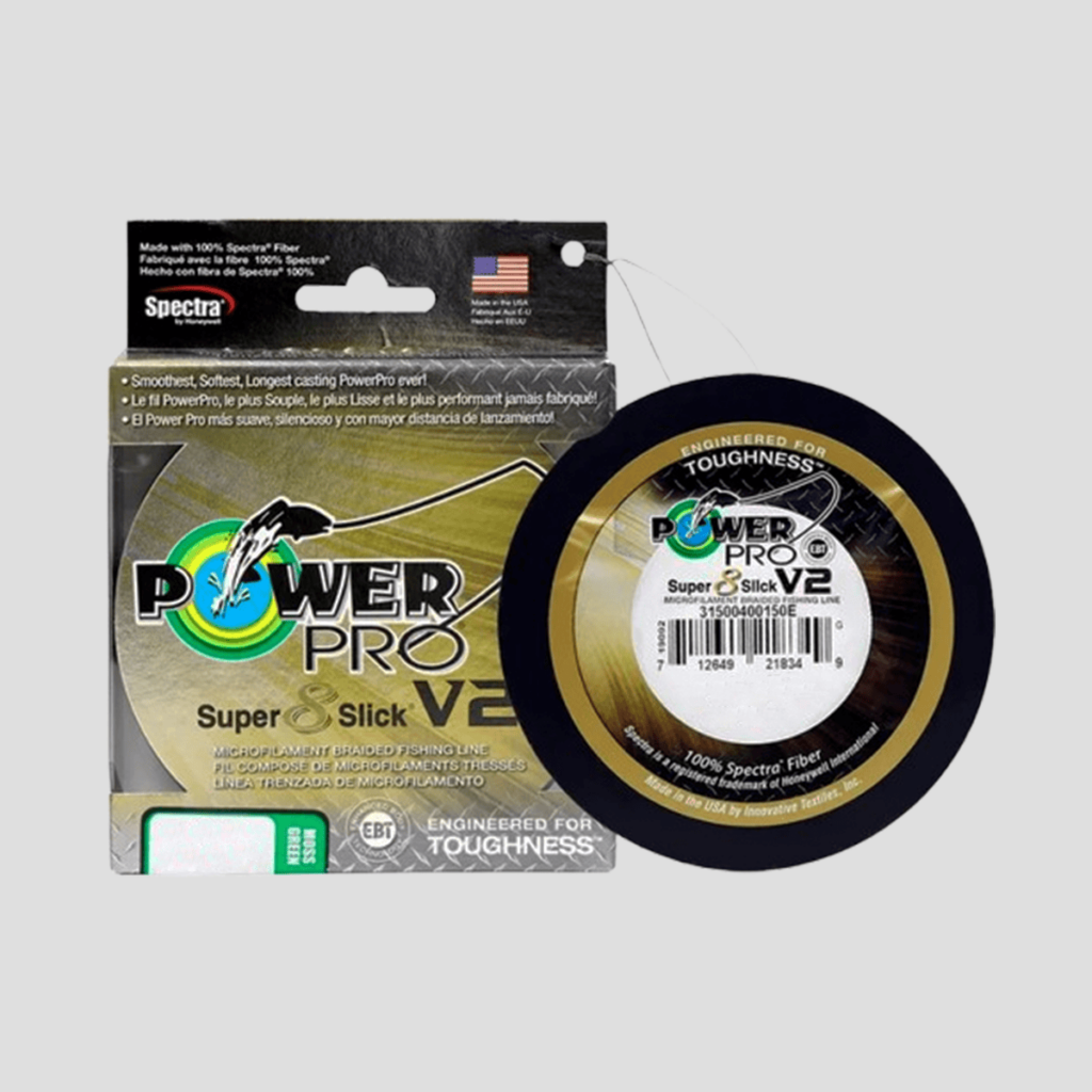 Multifilamento Power Pro Super 8 Slick V2 30Lb 0.28 - 135 m / Moss ...