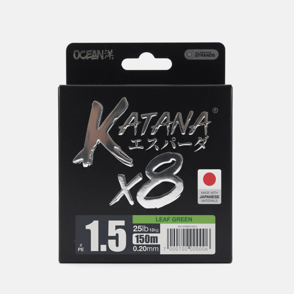 Multifilamento Ocean Katana x8 25Lb 0.20 - 150 m / Leaf Green - Tienda ...